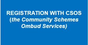 REGISTRATION WITH CSOS (the Community Schemes Ombud Services) - Meumann ...